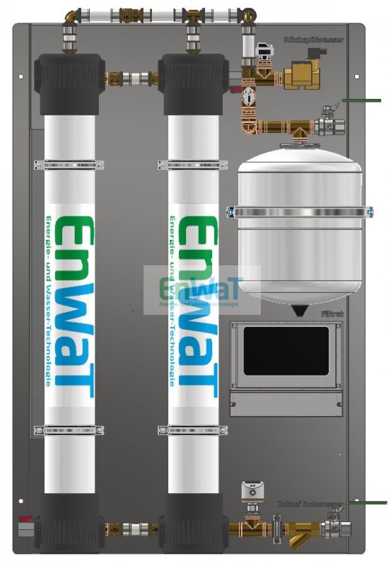 Membran filter with 2 x 6 m² membran surface for flow of 1200 l/h spe